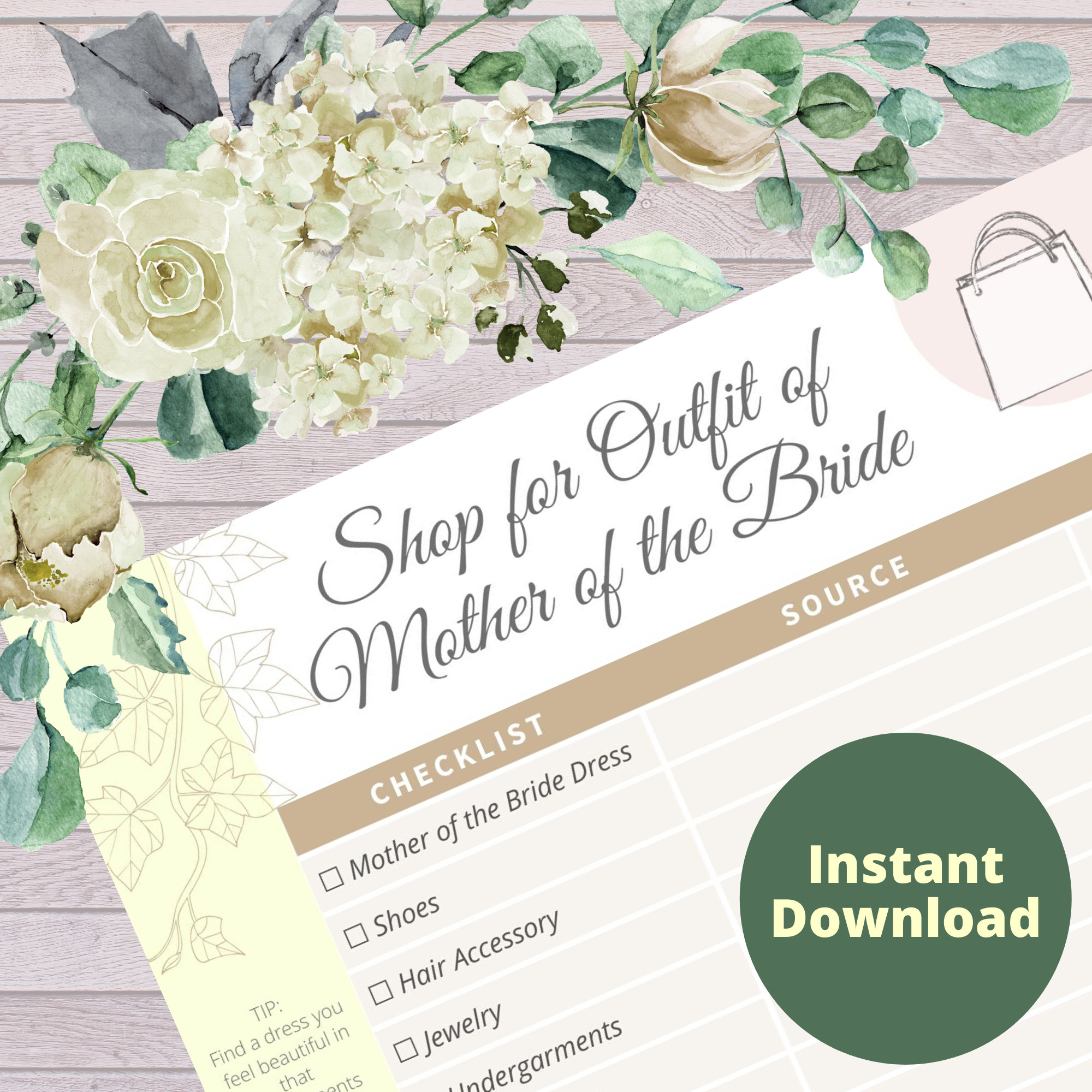 Wedding Attire Checklist Bundle - Etsy