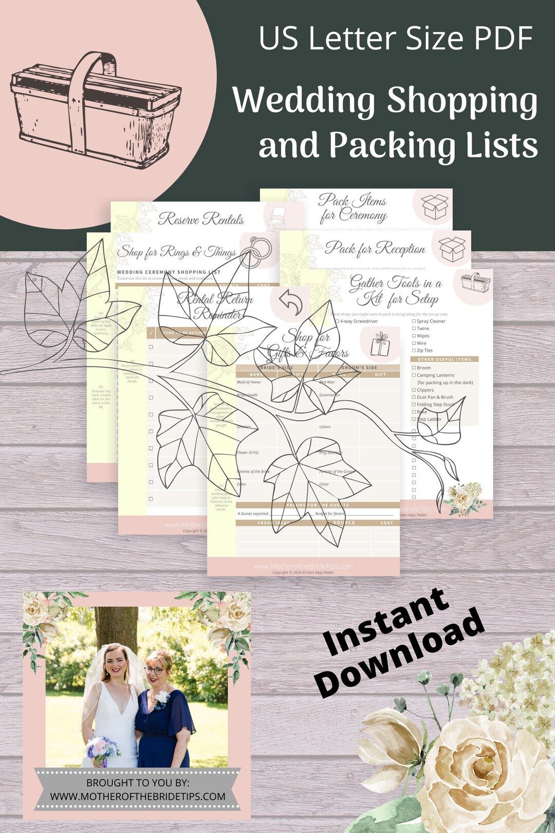 Wedding Checklists - Printable Shopping & Packing Lists for Wedding ...