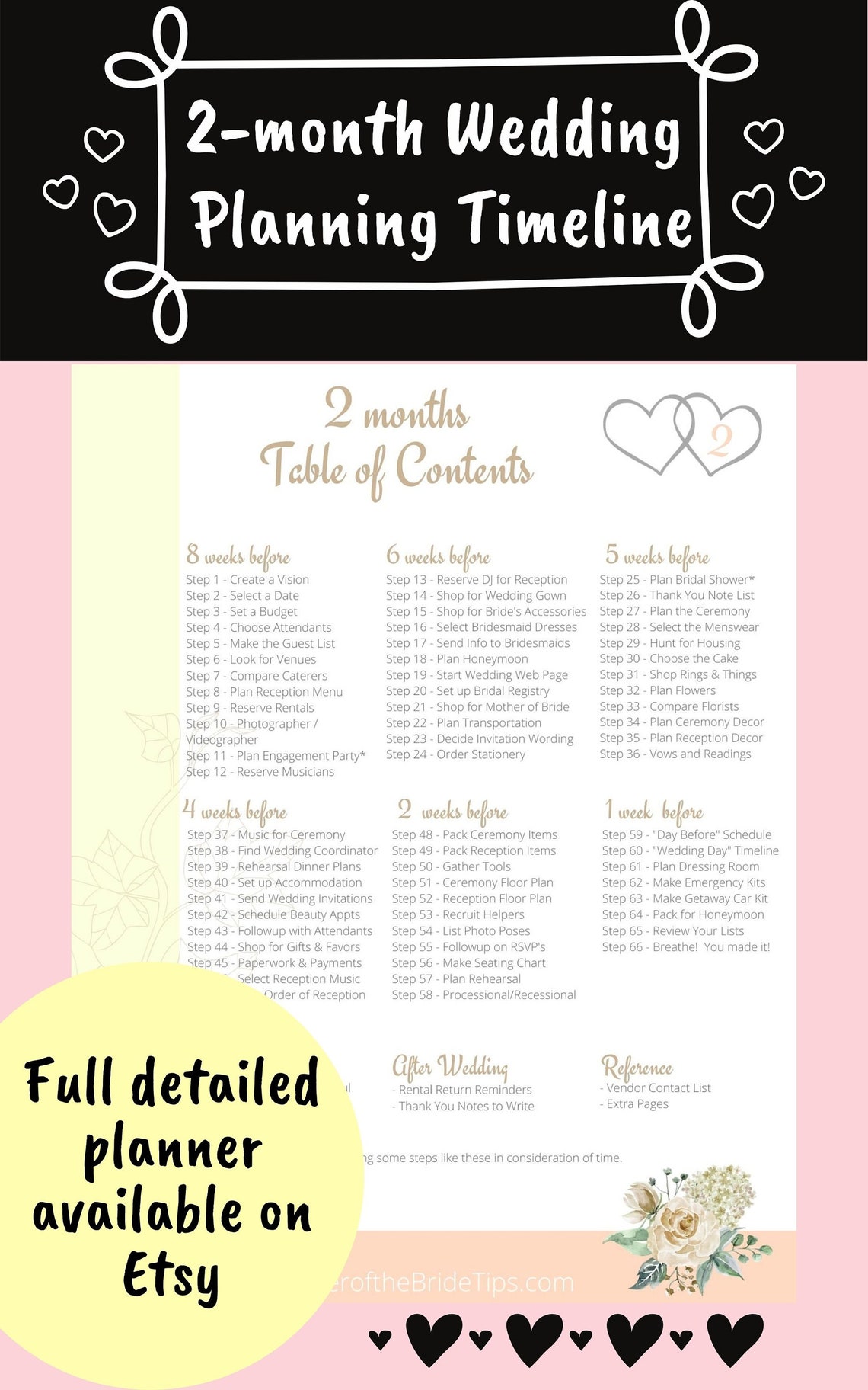 2-month Printable Wedding Planner DIY Wedding Planner Book PDF Download ...