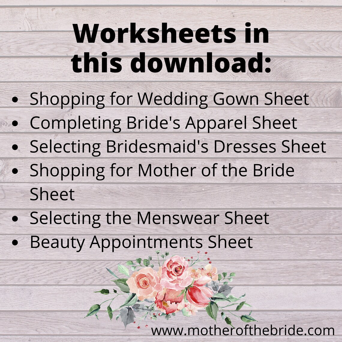 Wedding Attire Checklist Bundle - Etsy