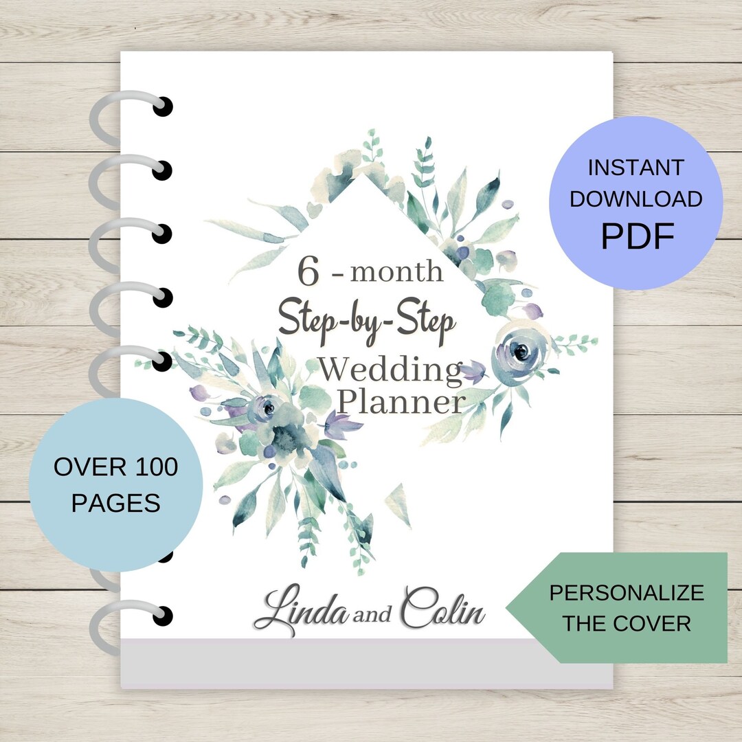6-month Wedding Planner Printable Step-by-step Wedding Guide for Your ...