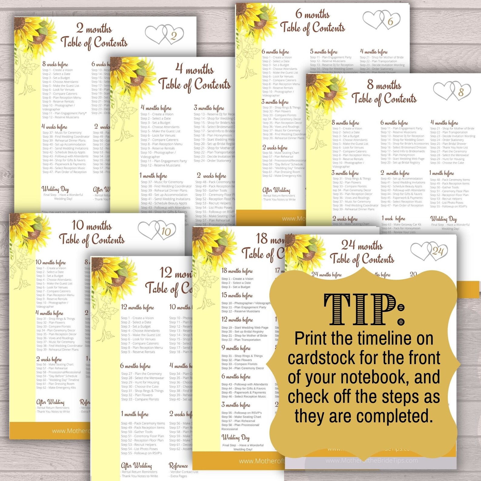 6-month Wedding Planner Printable Step-by-step Wedding Guide for a ...