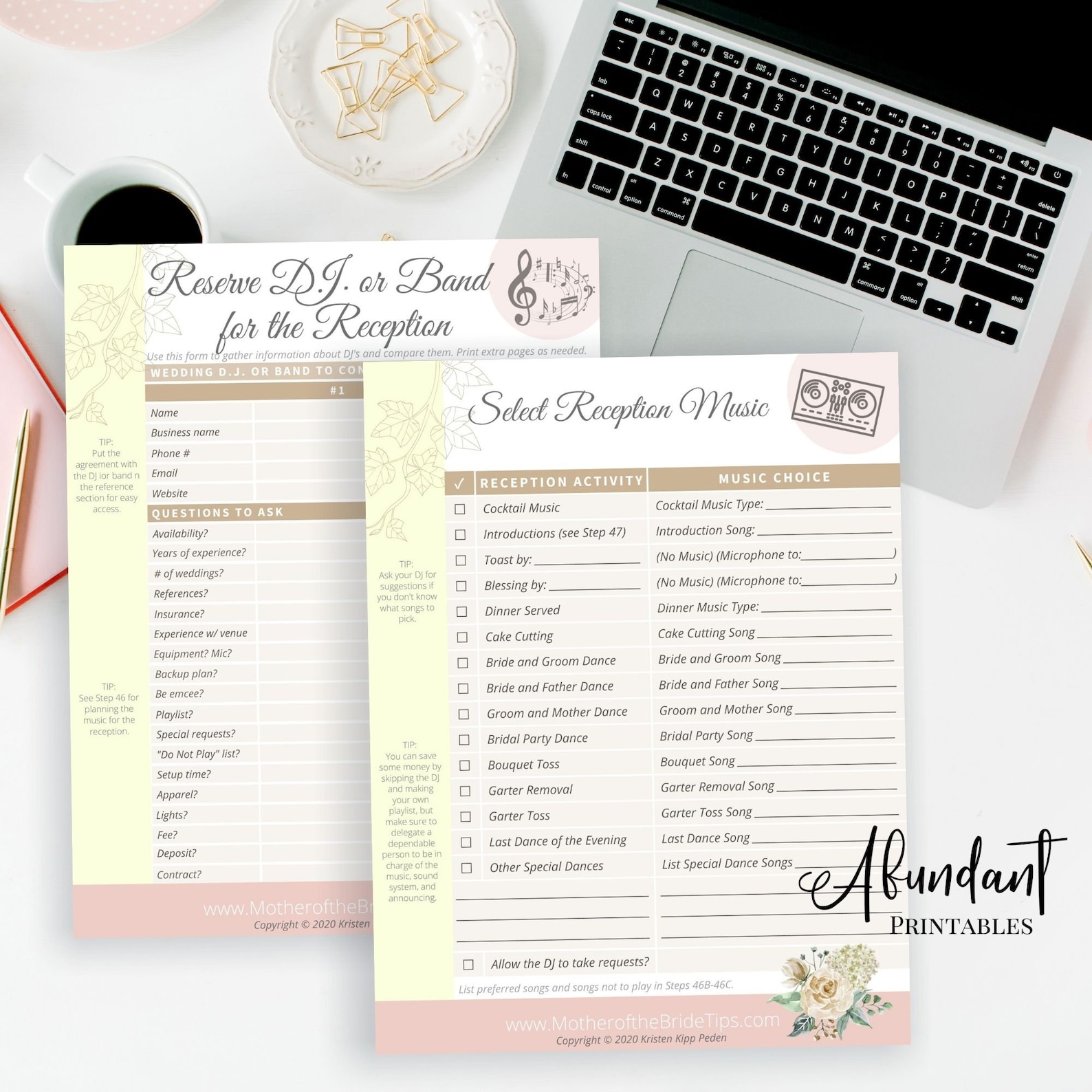 Wedding Music Checklist Bundle / Wedding Music Playlist / Wedding ...