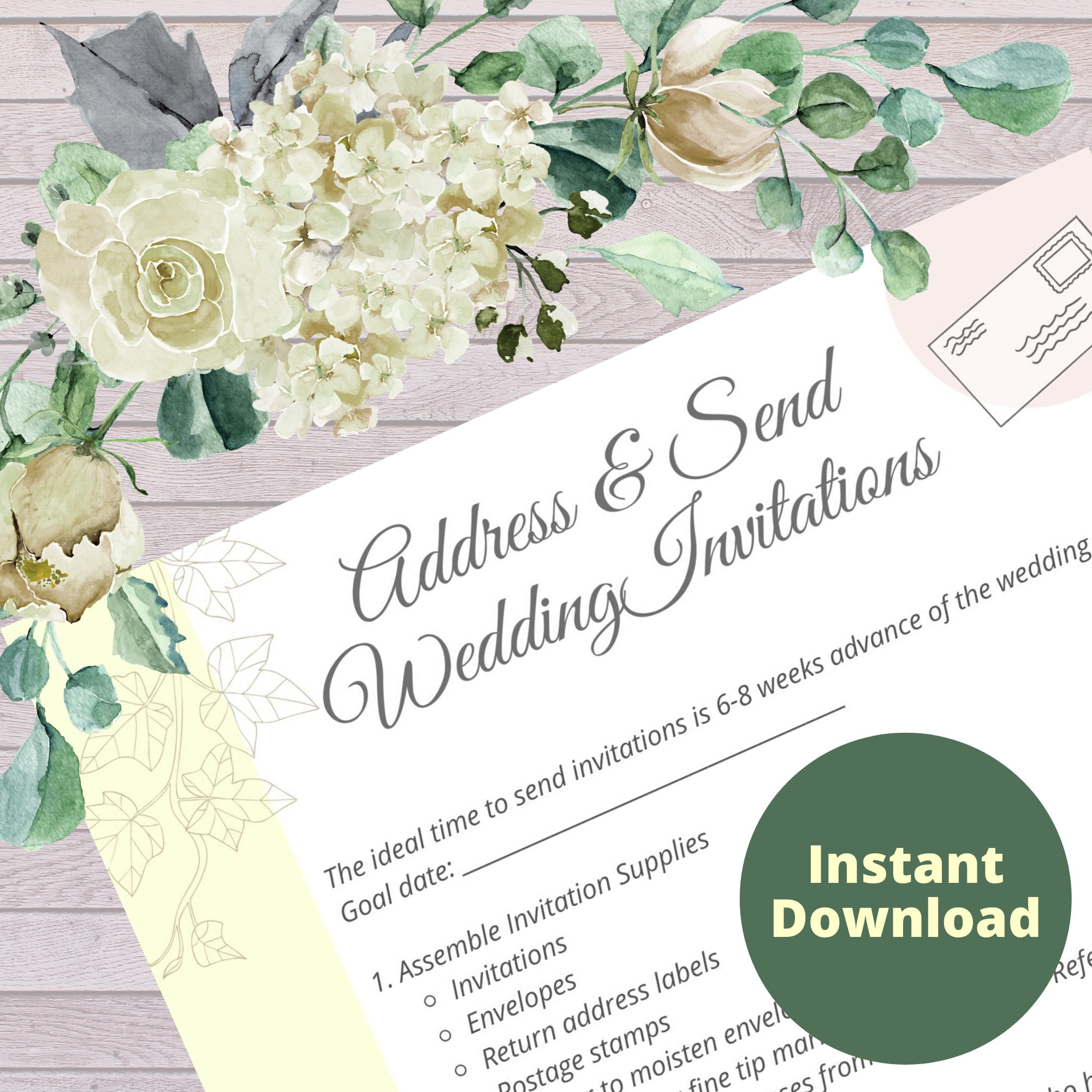 Wedding Invitation Worksheets - Etsy