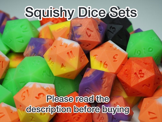Squishy Dice Set Dnd Dnd Gifts Dnd Dice Set Dice - Etsy UK