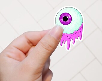 Glitter Giant Eyeball Sticker Eye Sticker Eyeball Sticker - Etsy