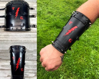 Leather Arm Cuff - Etsy