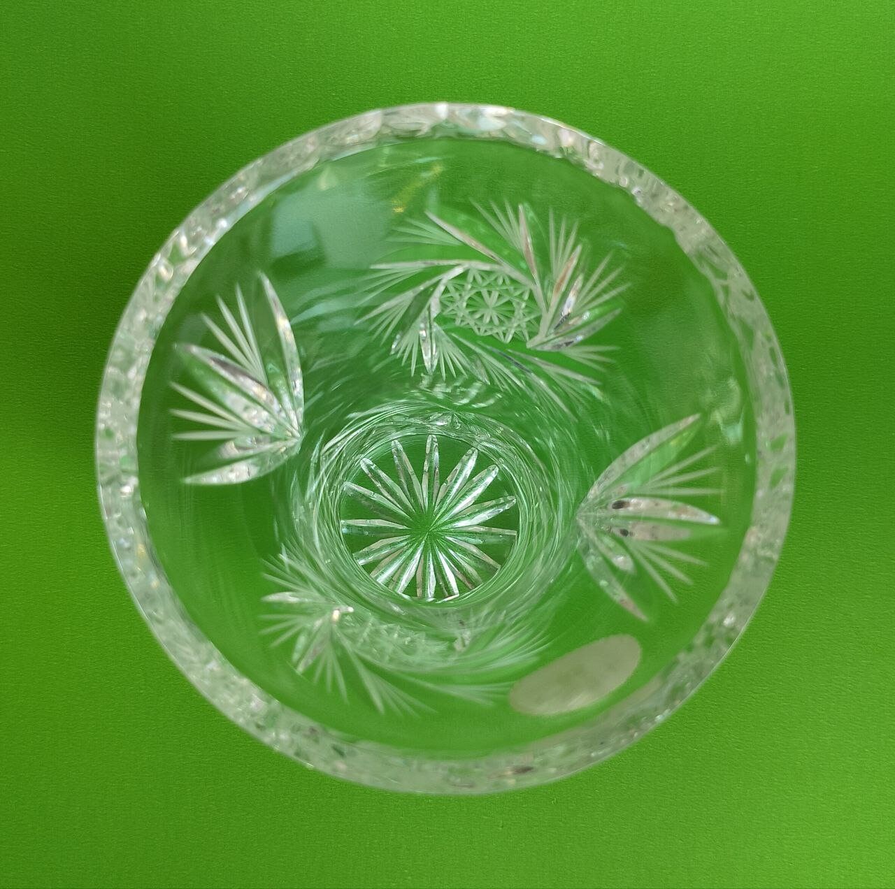 Vintage Bohemia Crystal Vase in Original Box, Hand Made, Hand Cut Lead ...