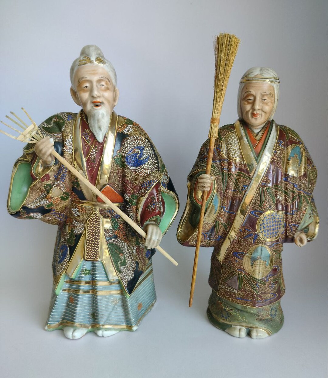 2 X Kutani Figurines, Generic Kutani Stamp, 1930's - Etsy