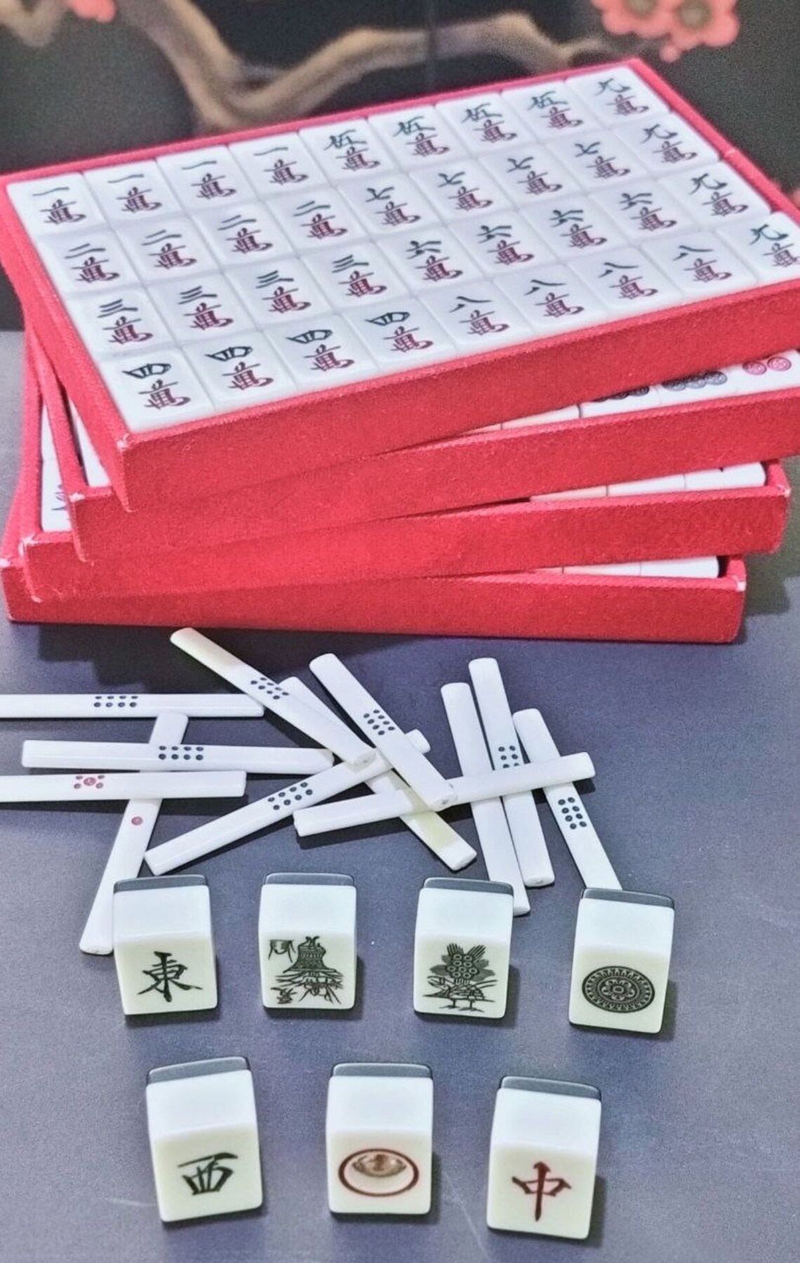 Vintage Kashihara Japanese Mahjong Set MJ30 - Etsy