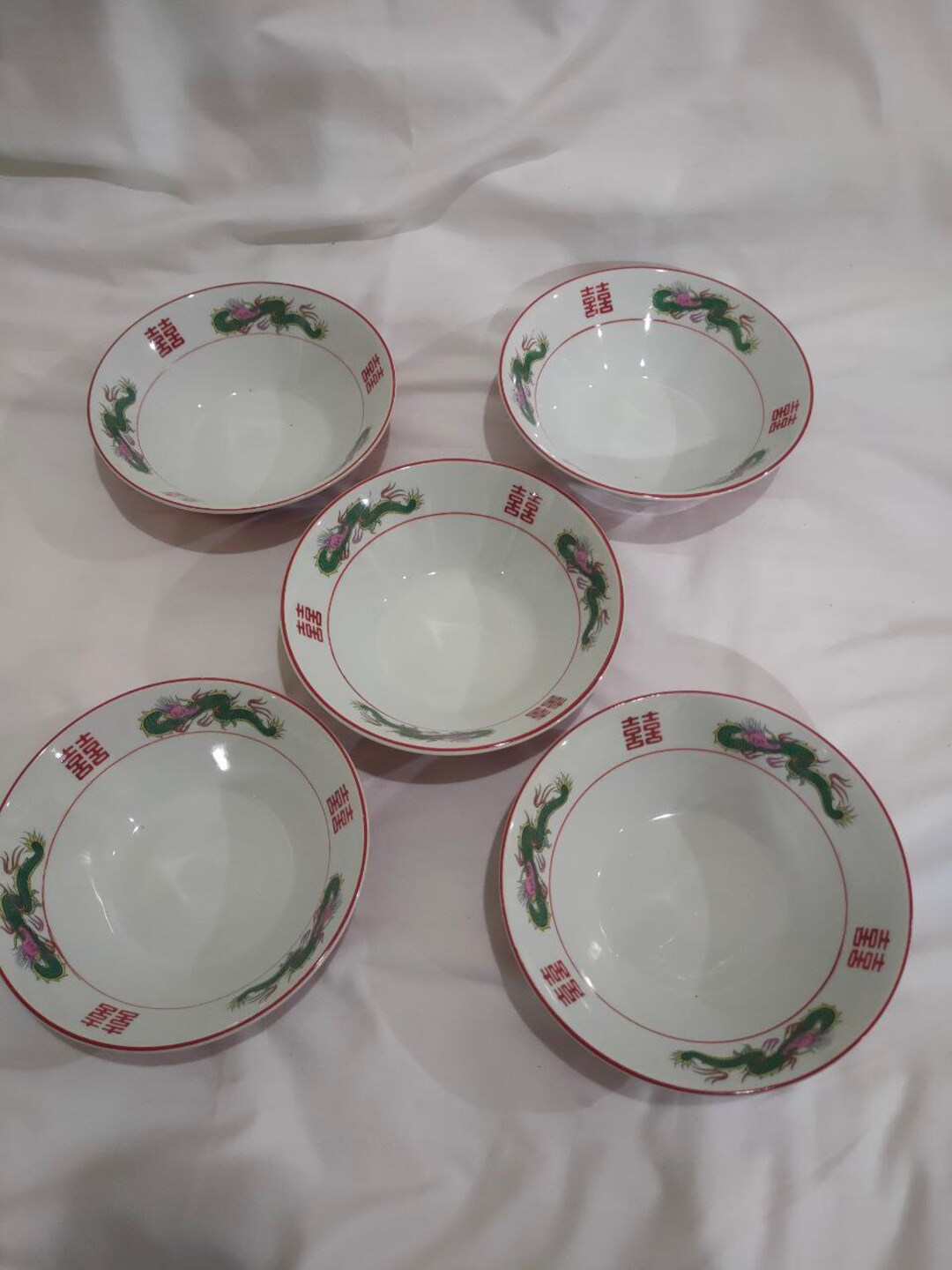 Authentic Japanese Rice Bowls, Set of 5, Very Good Vintage Condition - Etsy