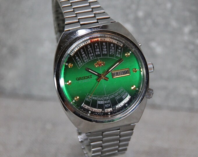 Vintage Japanese Watch, Orient College, Perpetual Multi-year Calendar ...