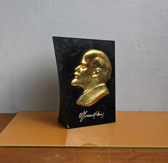 Vintage Tabletop Plaque Lenin Antique Image of Soviet - Etsy