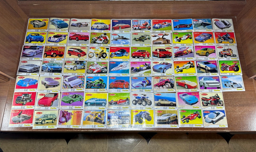 Vintage Bubble Gum Wrapper Turbo/ Retro Car/ Collectible Series Bubble ...