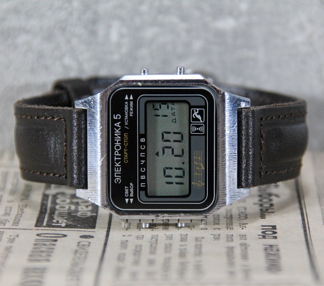 Vintage Electronic Watch ELECTRONICS Multifunctional Alarm - Etsy