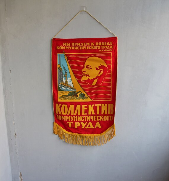 Soviet Pennant Republican Flag USSR Lenin Soviet Banner - Etsy