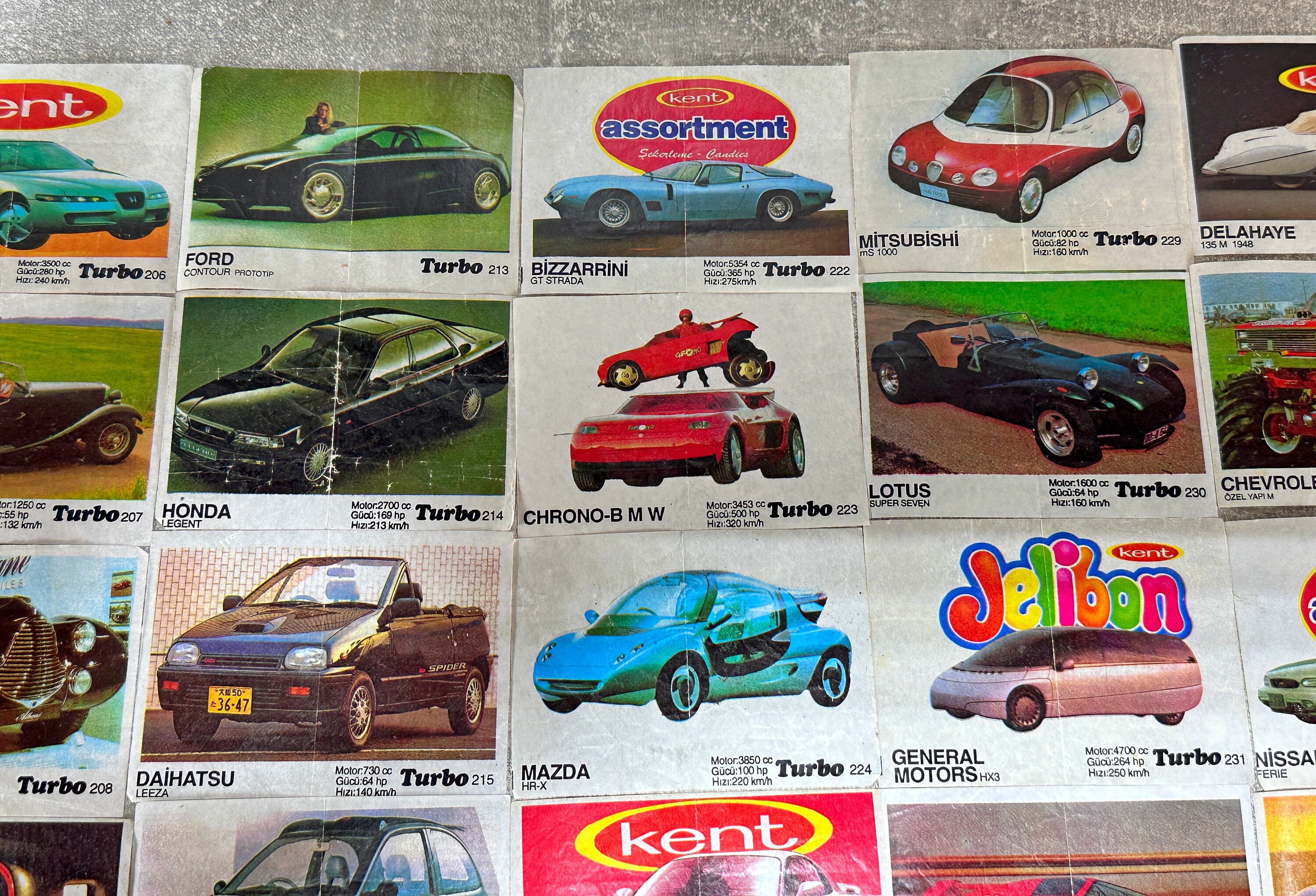 Vintage Turbo Car Bubble Gum Wrappers: 90s Collectible Series - Etsy