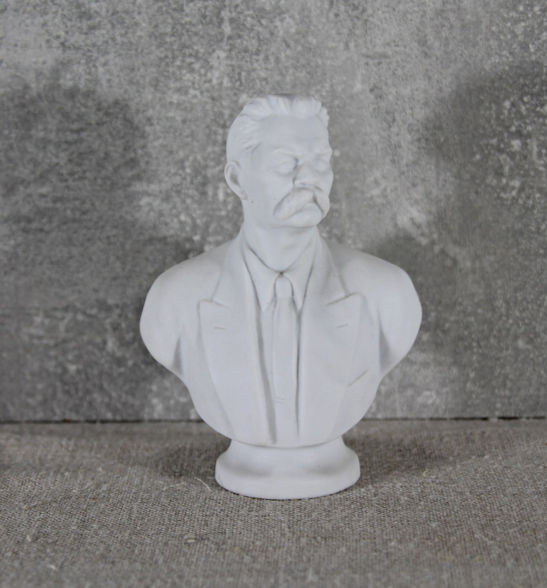 Vintage Porcelain Bust of Ivan Franko. Antique Sculpture Franko Ivan ...