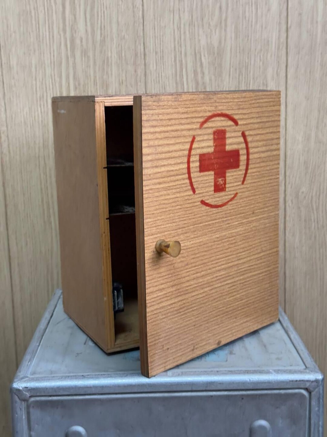 Vintage First Aid Kit Wooden Soviet 70s - Etsy