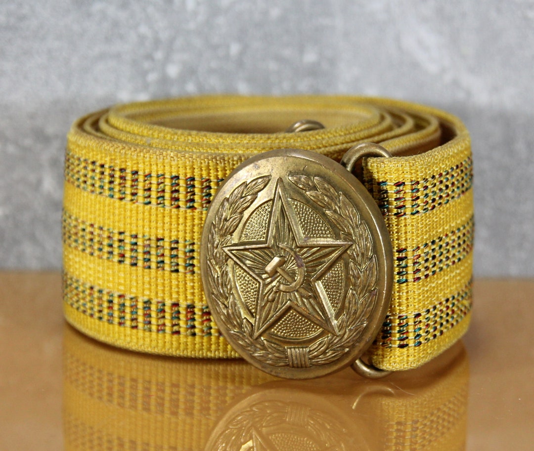 Officer's Belt Ceremonial. Vintage Soviet Military Uniform, Star of ...