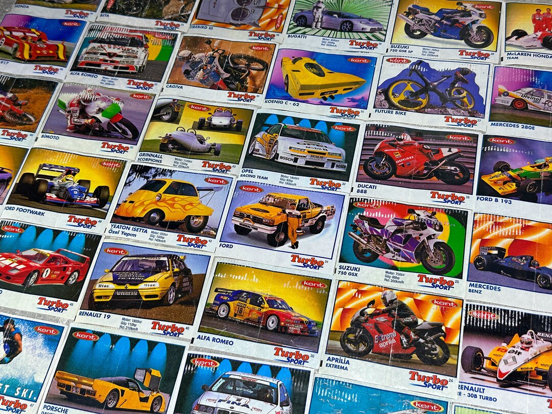 Vintage Bubble Gum Wrapper Turbo/ Retro Car/ Collectible Series Bubble ...