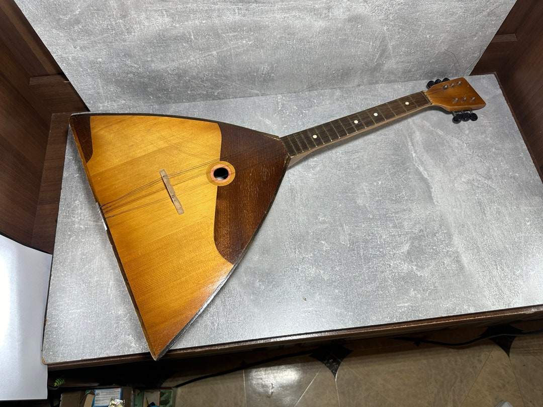 Balalaika, Vintage National String Instrument USSR, Balalaika 6 Strings ...