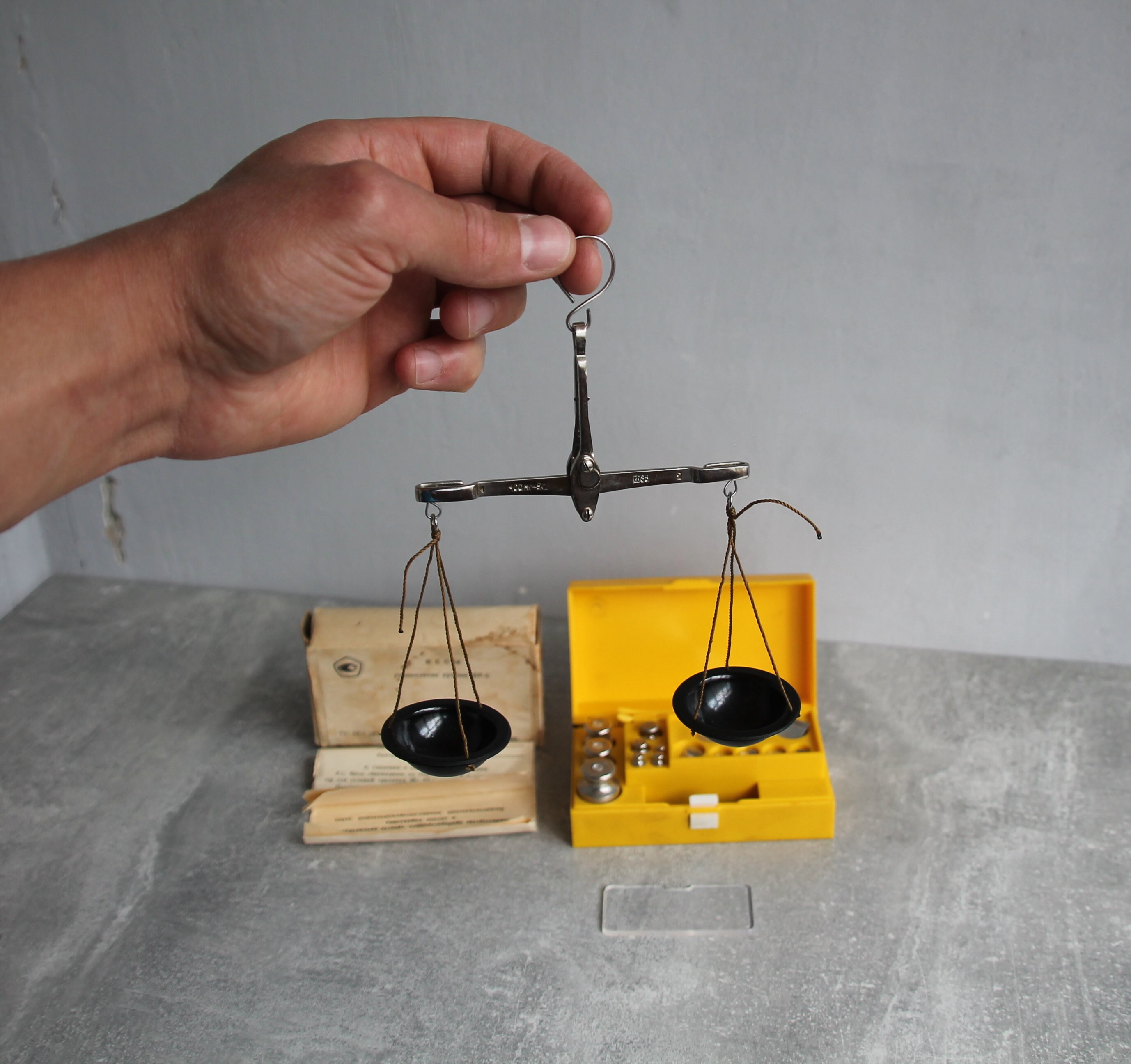 Vintage Soviet Laboratory Scales, Miniature Weights Set - Etsy