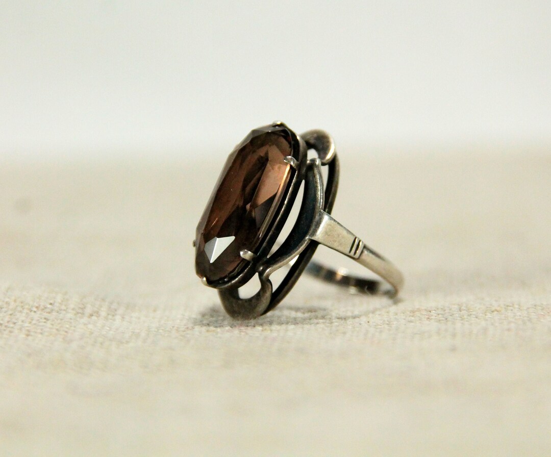 Vintage Silver Women Ring, Original Stone Ring, Sterling Silver ...