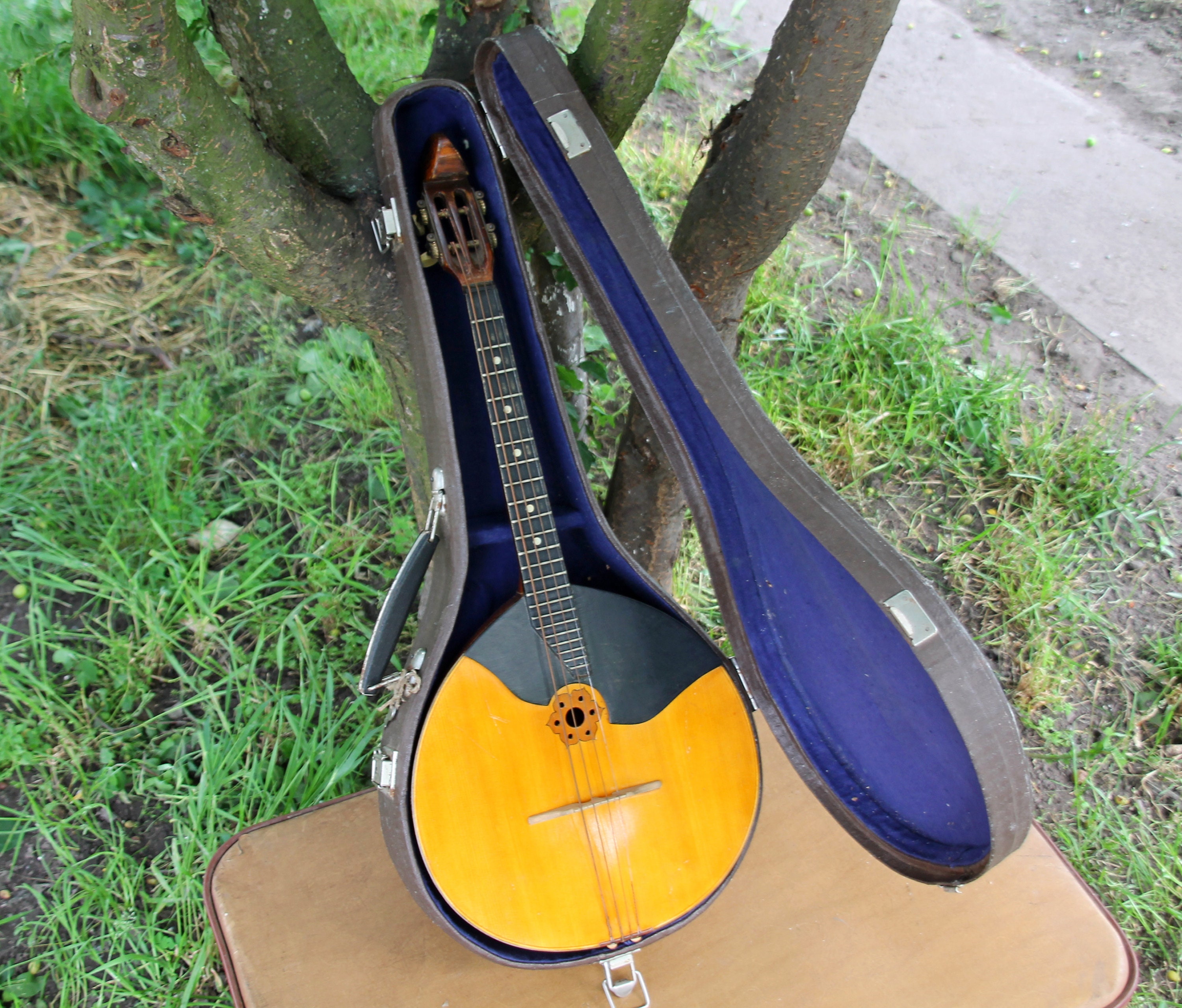 Concert Domra case Soviet vintage domra 4 strings handmade | Etsy