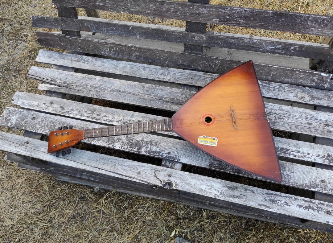 Balalaika, Vintage National String Instrument USSR, Balalaika 6 Strings ...