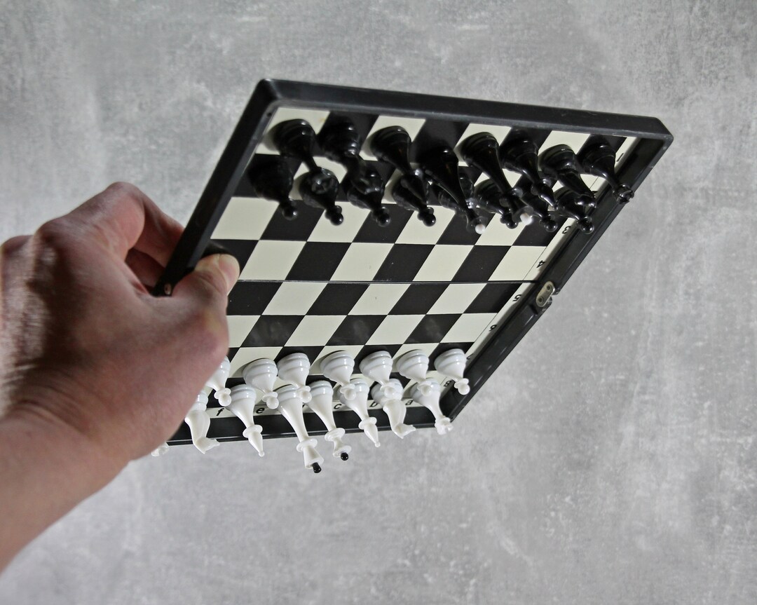 Vintage Pocket Chess. Travel Magnetic Chess, Miniature, Soviet - Etsy