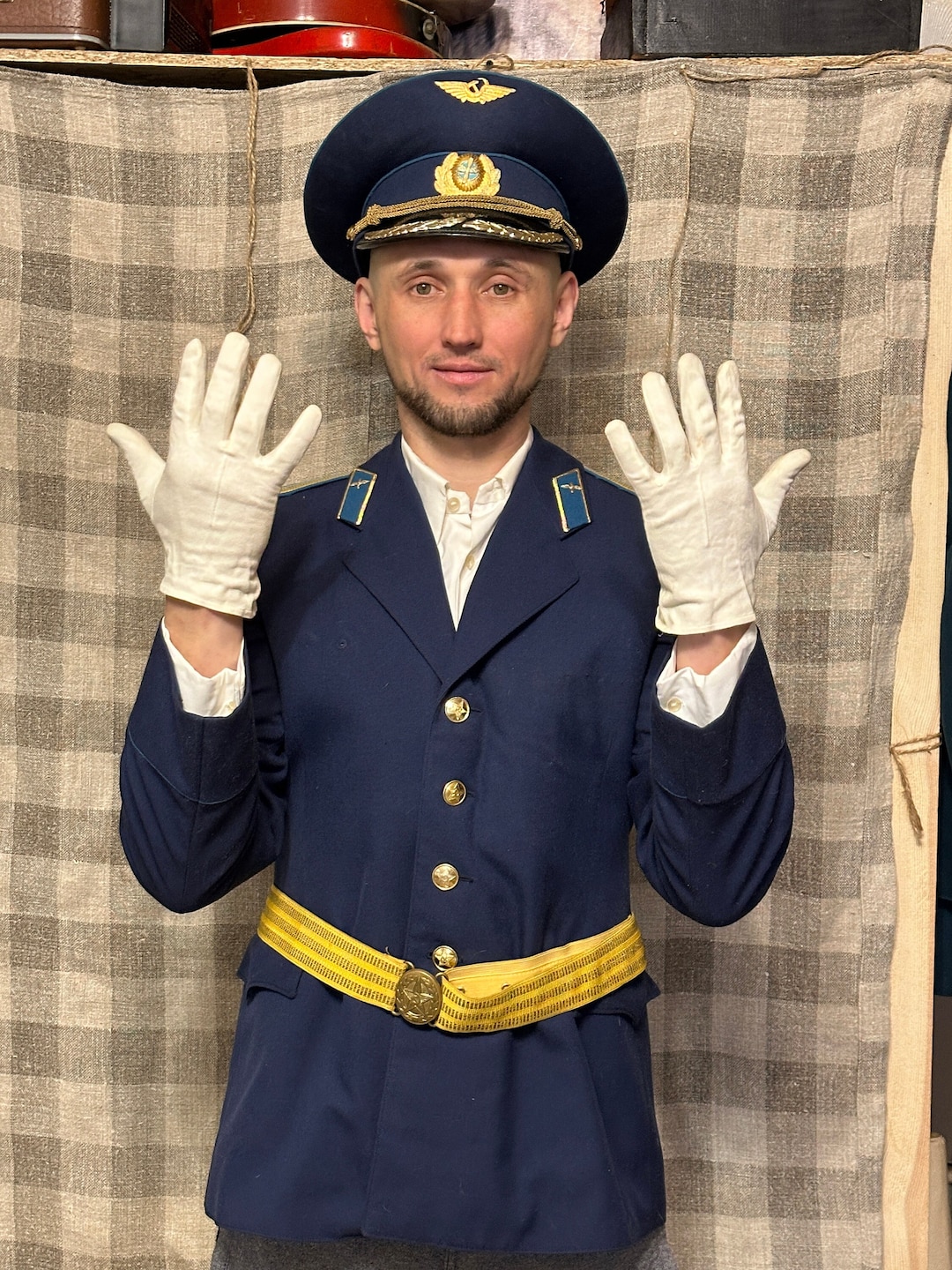 Vintage Soviet Officer Uniform Air Force. Lieutenant Colonel, Military ...