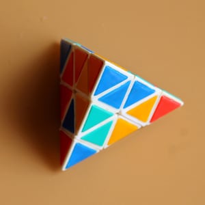 Vintage Cube - Rubik. Logic Games, 3D Pyramids, Triangle Cube, Puzzle ...