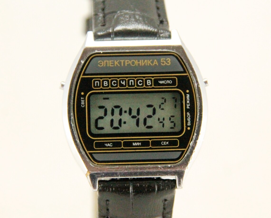 Soviet Watch Electronics 53 Digital Watch Vintage - Etsy