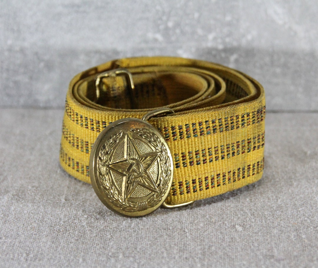 Vintage Military Belt / Vintage Soviet Officer's Uniform / Ceremonial ...