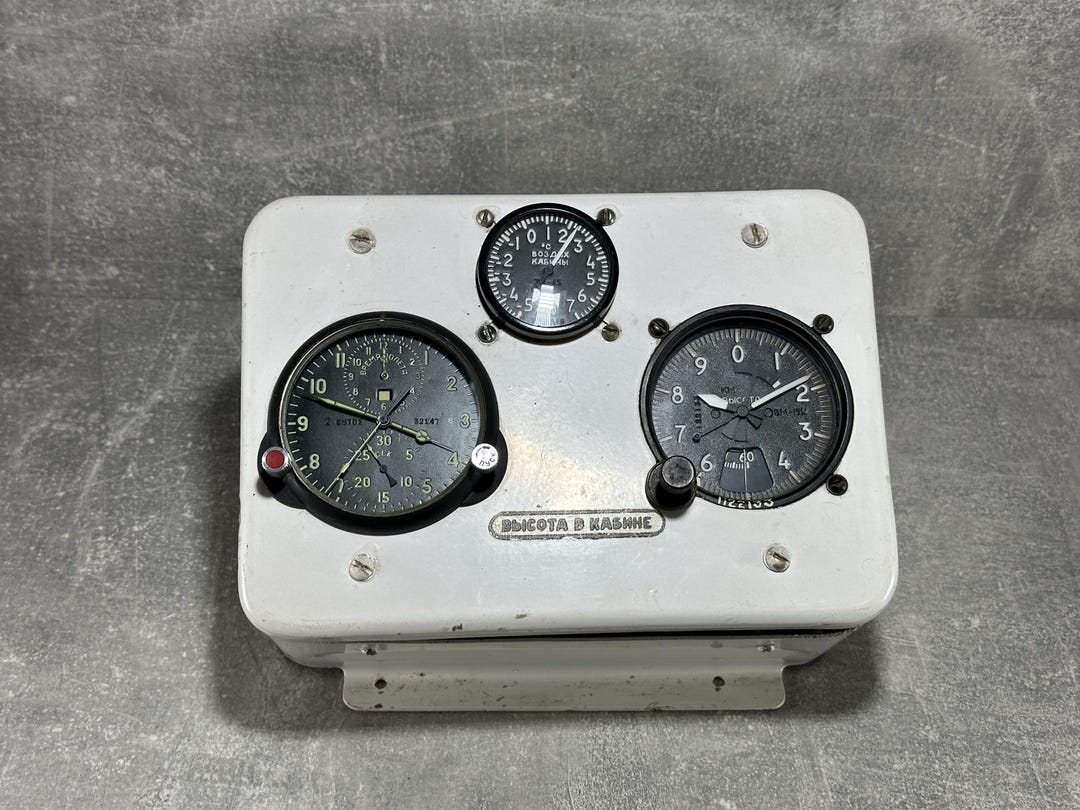 Aviation Clock, Airplane Instrument Panel MIG 23 Original - Etsy