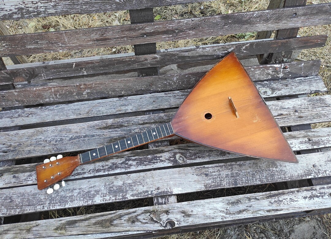 Balalaika, Vintage National String Instrument USSR, Balalaika 6 Strings ...