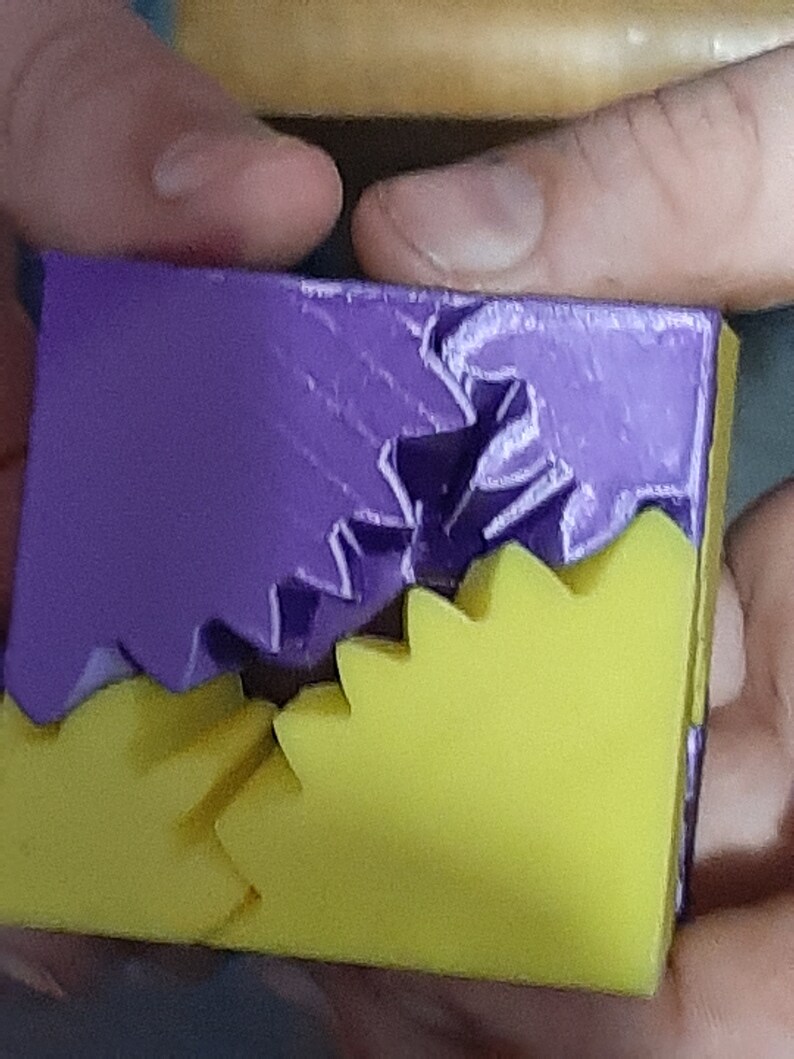 Spinning Cube Fidget Toy Stress Relief 3D Printed Fun - Etsy