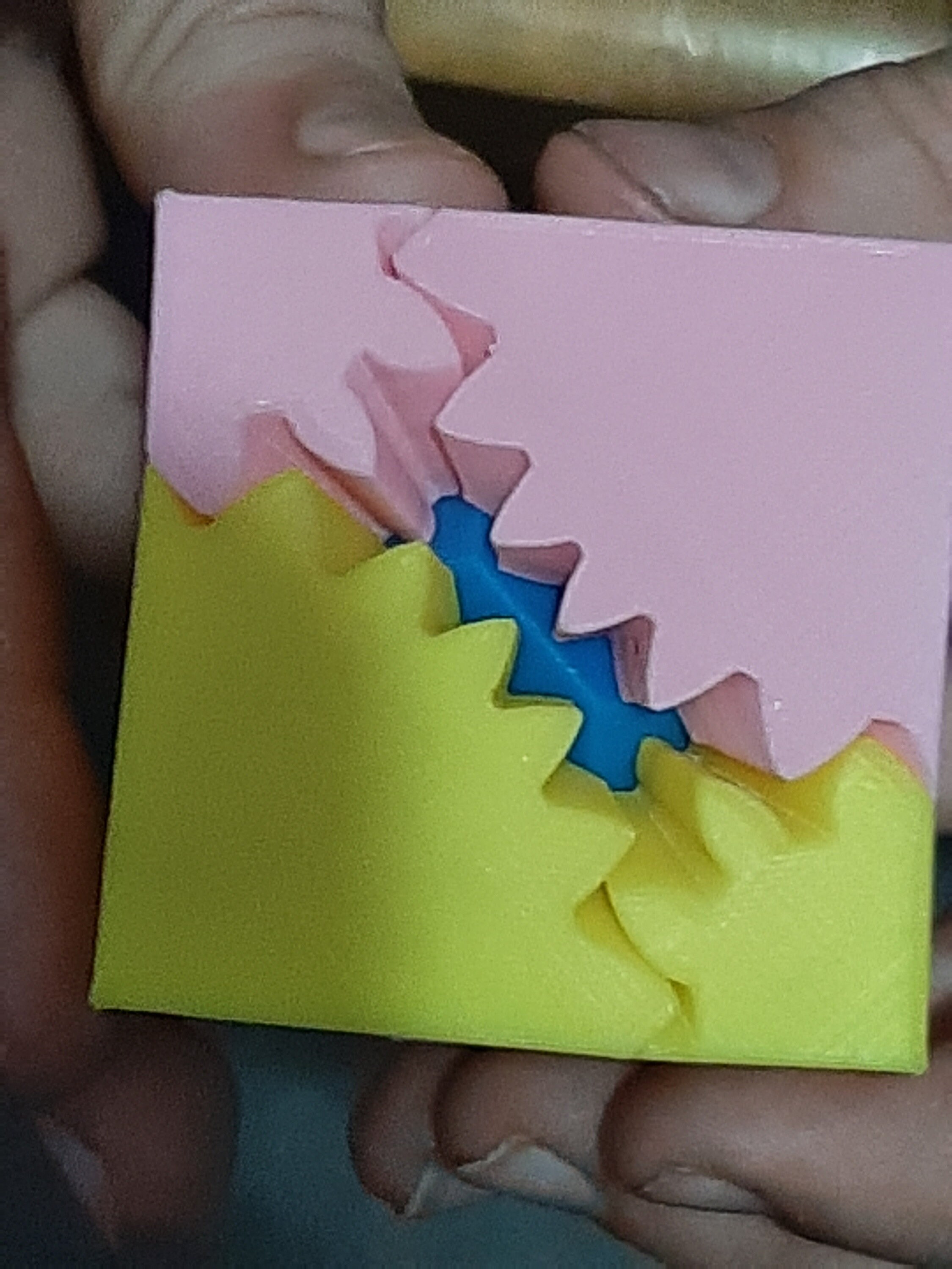 Spinning Cube Fidget Toy Stress Relief 3D Printed Fun Relaxing Multi ...