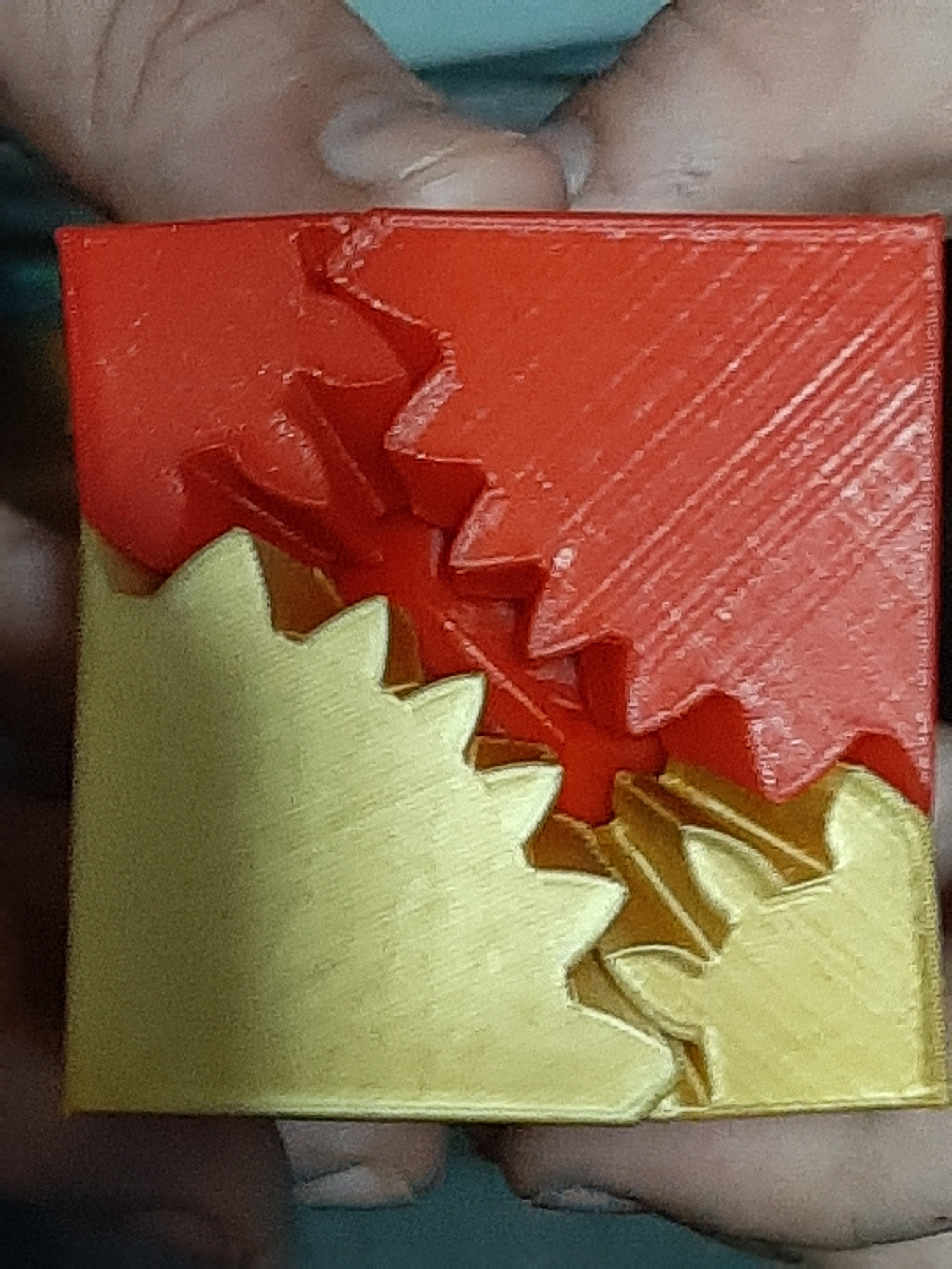 Spinning Cube Fidget Toy Stress Relief 3D Printed Fun Relaxing Multi ...