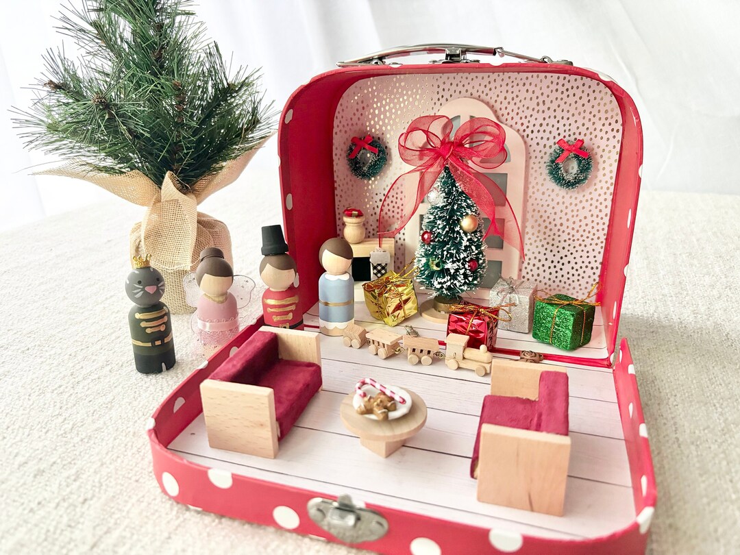 Peg Doll Nutcracker Ballet Play Set, Travel Toy for Kids, Gift for ...