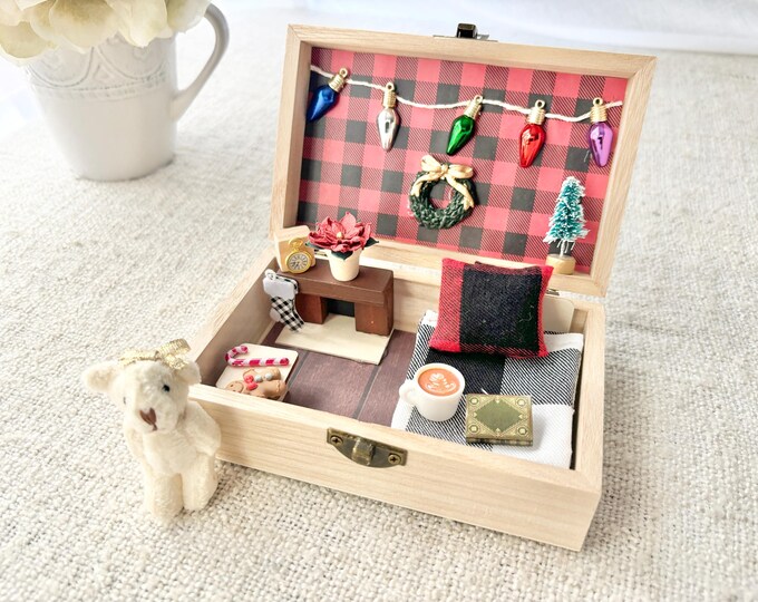 Fold and Go Teddy Bear Christmas House, Travel Playset for Kids, Gift ...