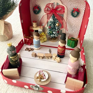 Peg Doll Nutcracker Ballet Play Set, Travel Toy for Kids, Gift for ...