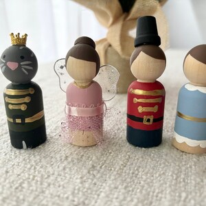 Peg Doll Nutcracker Ballet Play Set, Travel Toy for Kids, Gift for ...