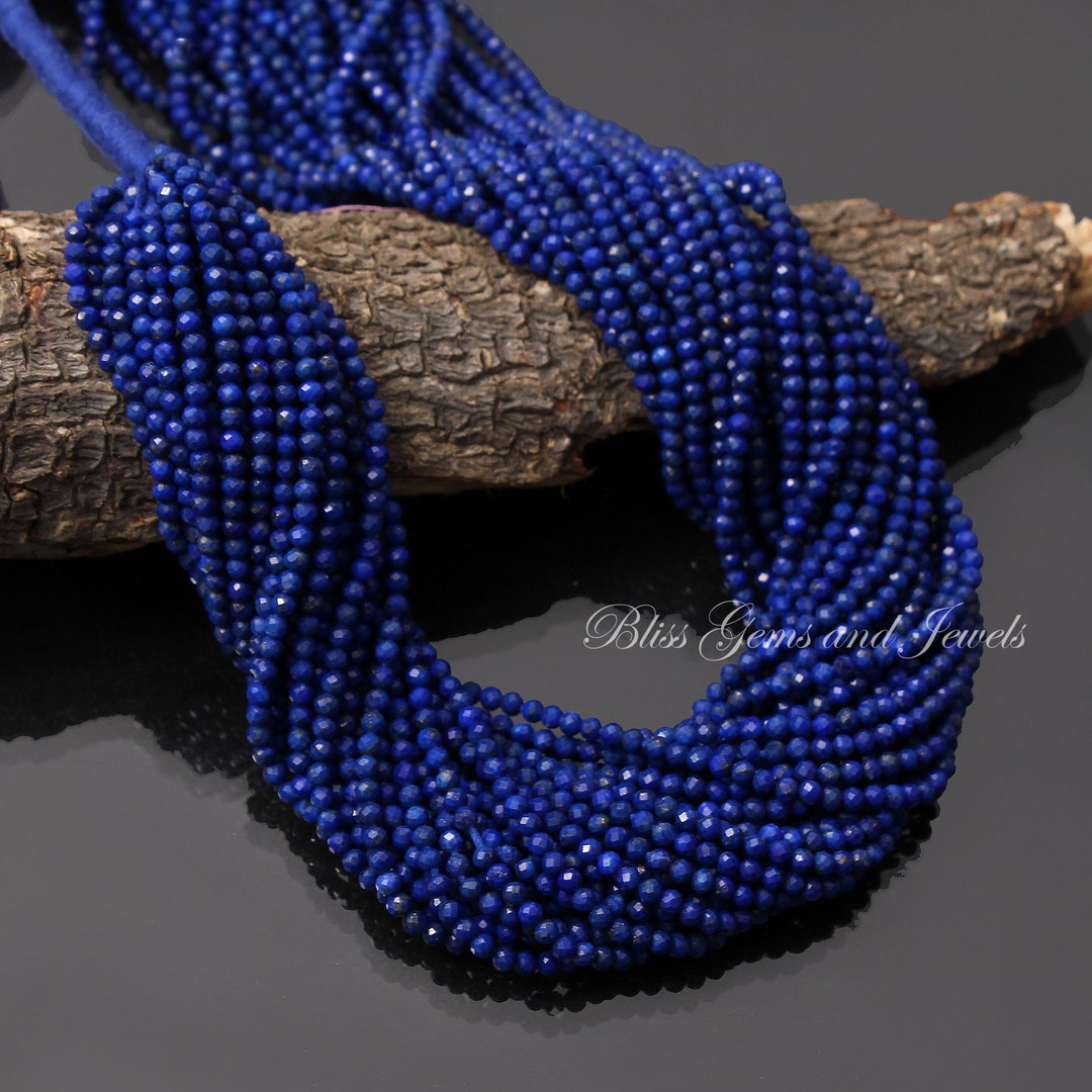 Natural High Quality Deep Blue 3mm Lapis Lazuli Beads-aaa - Etsy