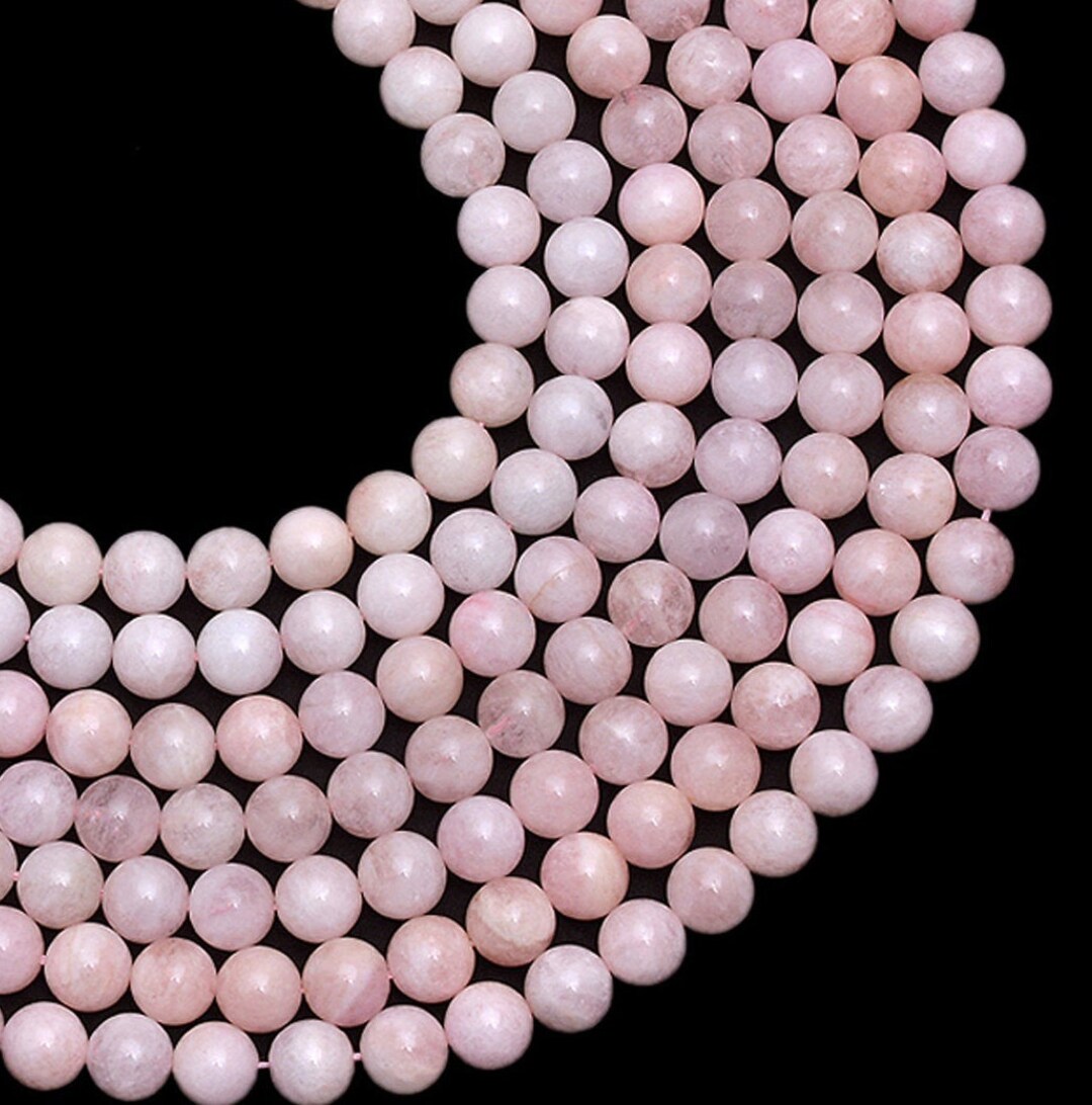 Morganite Round Gemstone Beads 10mm Morganite Smoot Round - Etsy