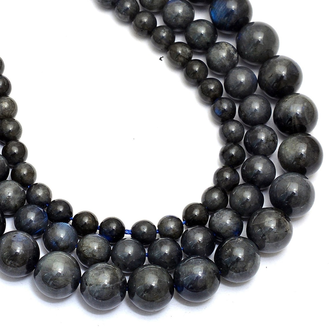 Gray Labradorite Beads Strand Labradorite Gemstone Fiery - Etsy