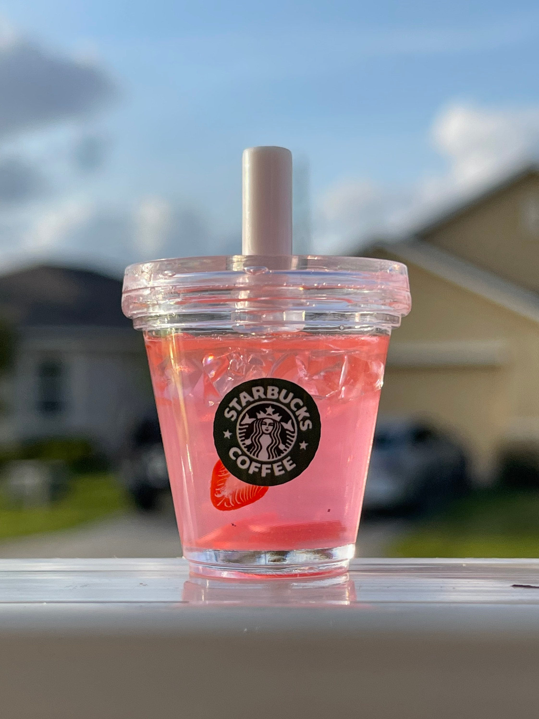 Starbucks Inspired Shaker Liquid Keychain Snowglobe Iced - Etsy UK