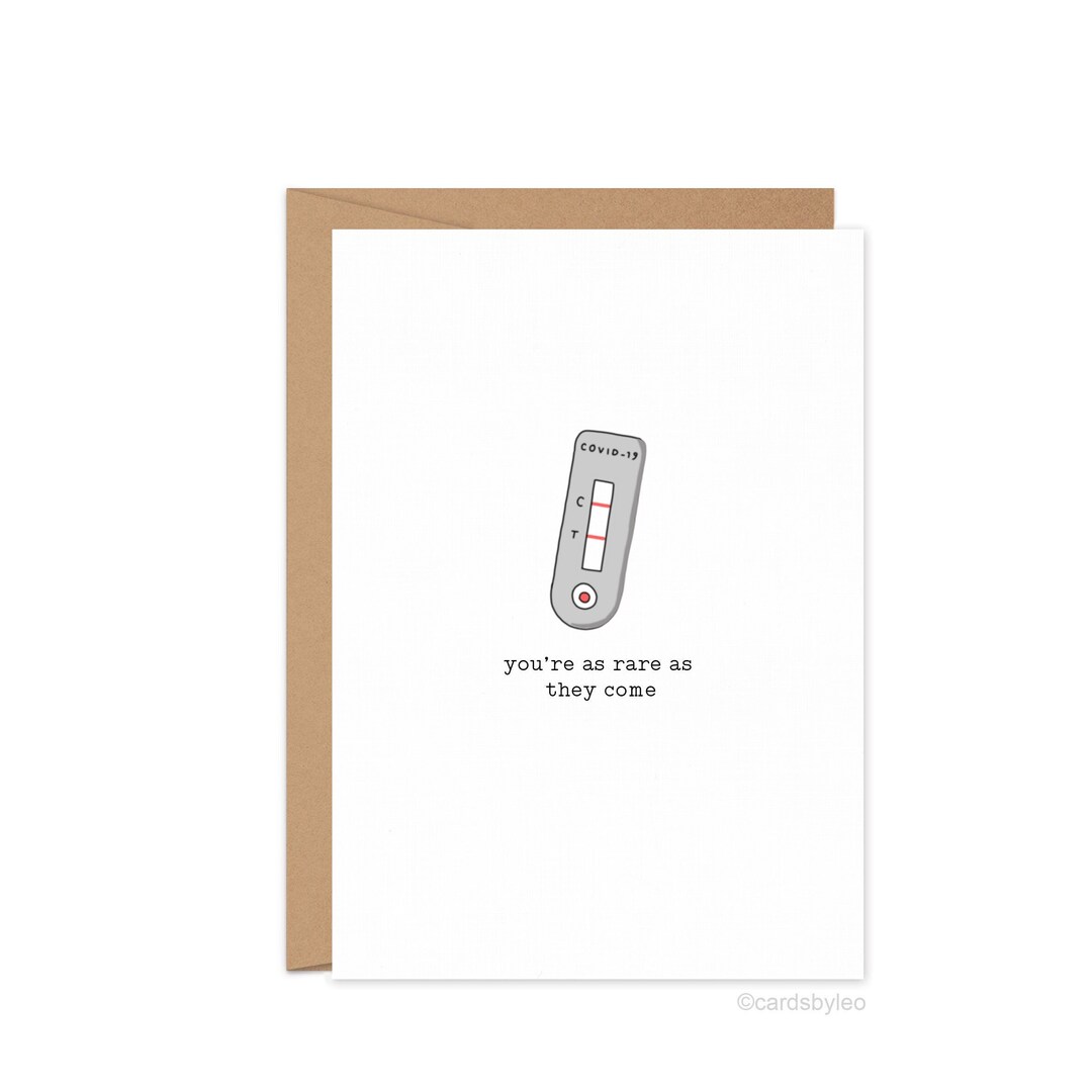 Rapid Antigen Test Card Covid Card Birthday Card - Etsy