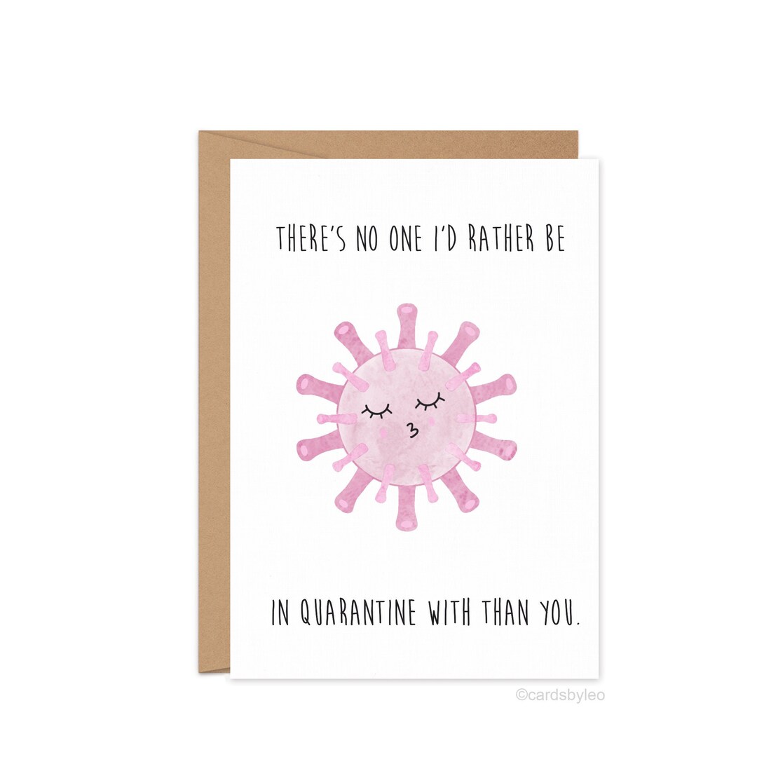 Quarantine Greeting Card Birthday Card, Anniversary Card, Quarantine ...